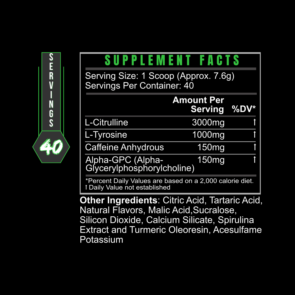 PRE GAME – BLACKLABEL Supplements